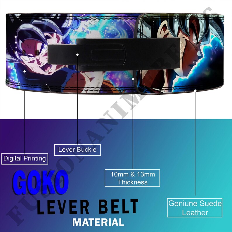 Dragon Ball Z Goku Anime Lever Belt | Powerlifting Belt | Goku Ultra ...