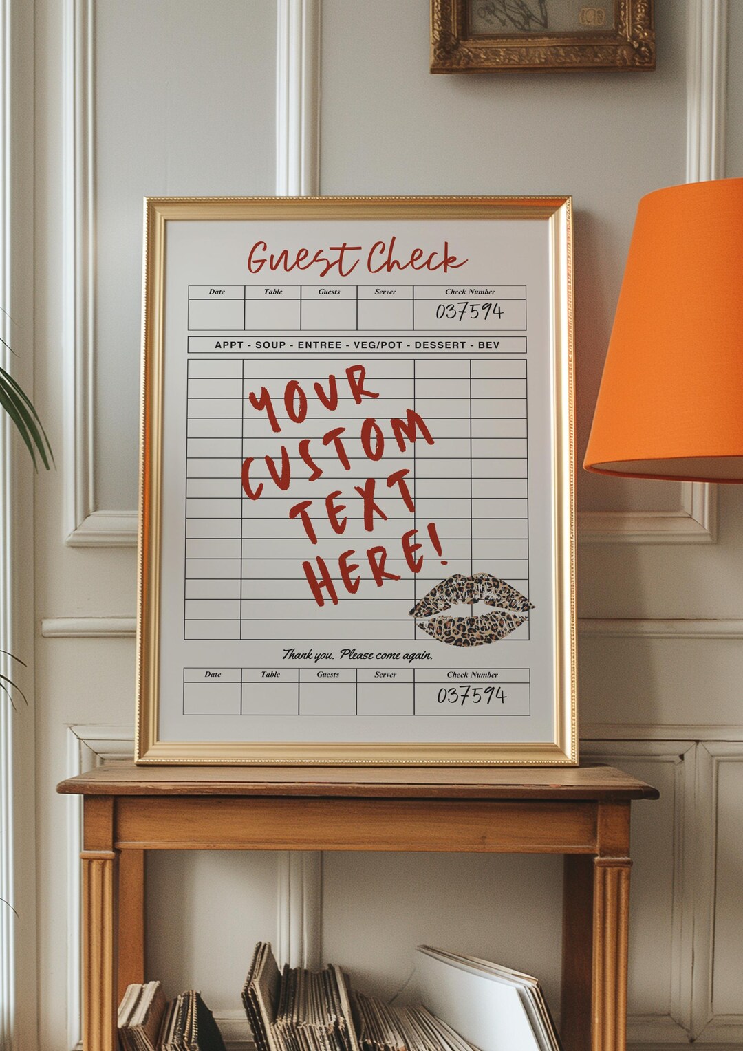 Customize Guest Check Wall Art,aesthetic Preppy Prints,custom Quotes ...