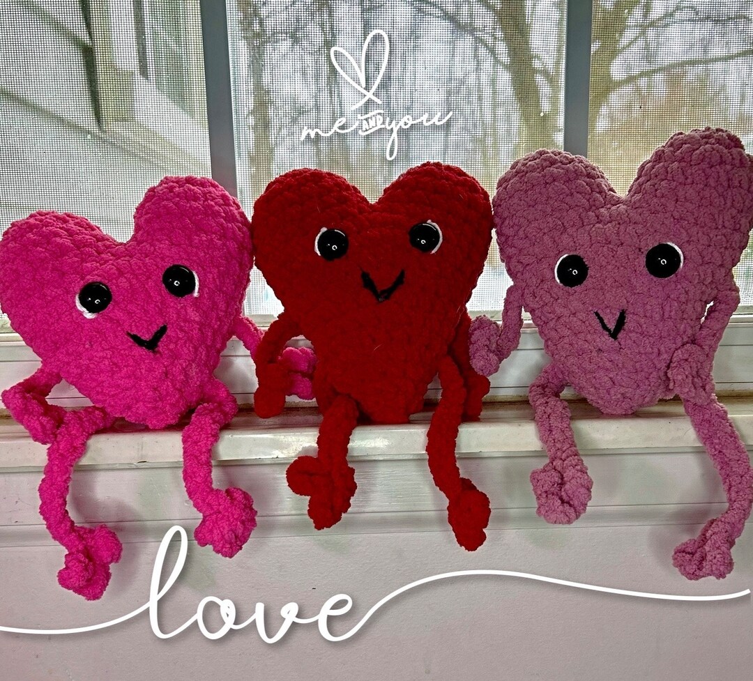 Happy Hearts Crochet Buddies - Etsy