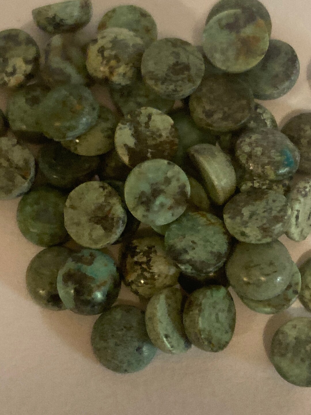 50 African Turquoise Stones Genuine 8mm - Etsy