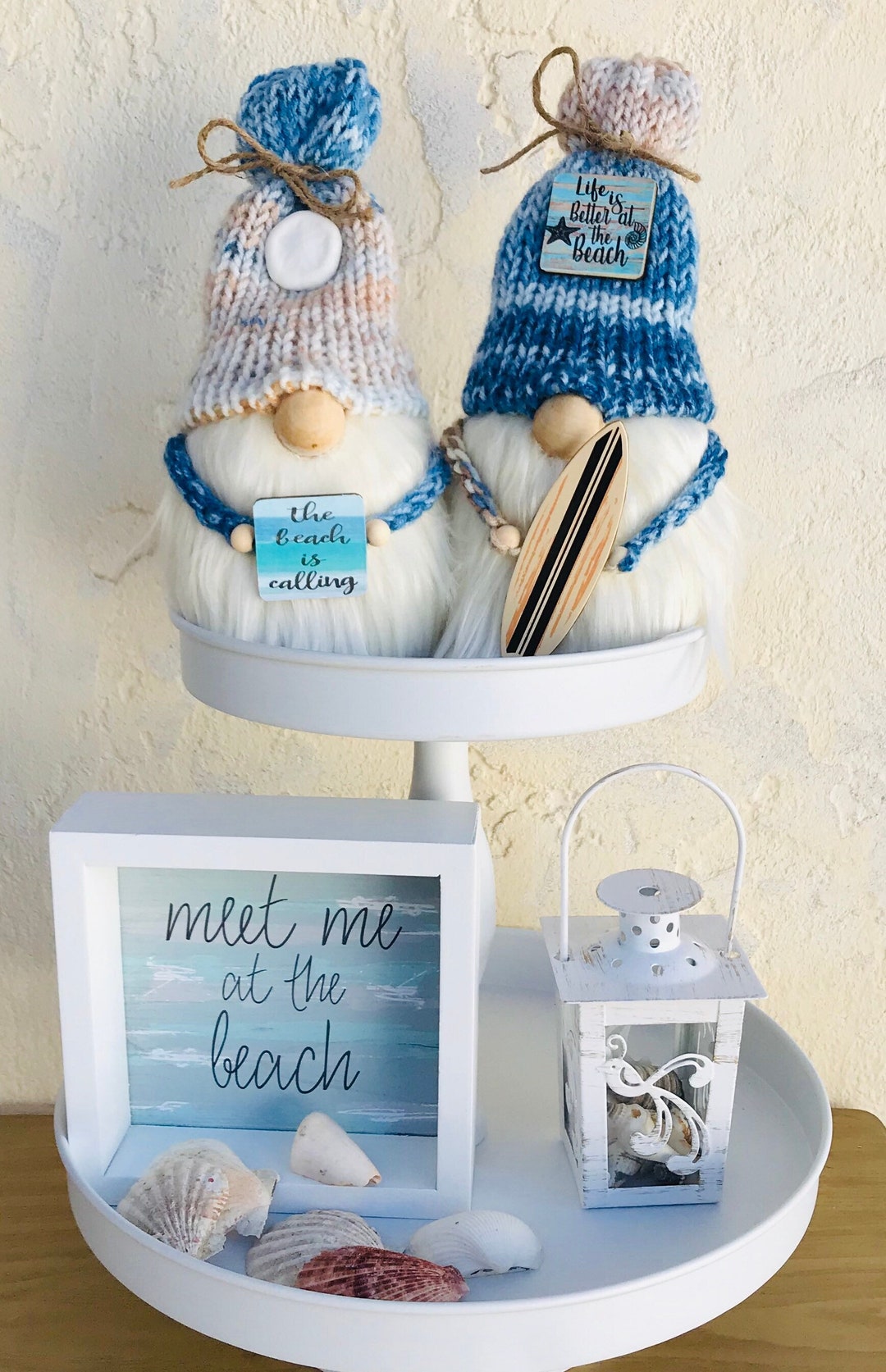 Beach Gnome, Summer Gnome, Sand Dollar Gnome, Surfer Gnome, Beach Sign ...
