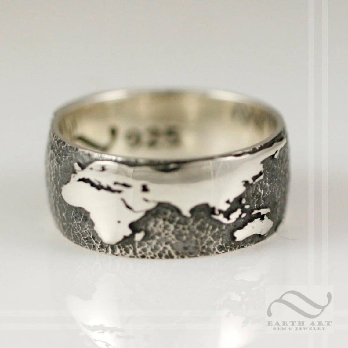 The World Wrapped Around my Finger Sterling Silver wedding | Etsy