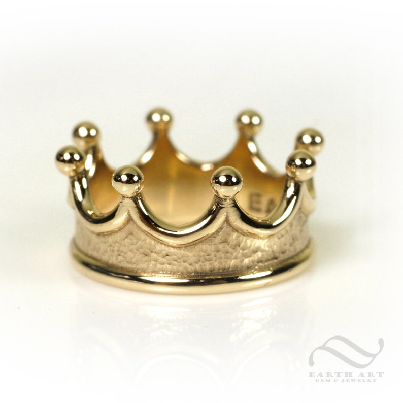 Mens Crown Ring - Choose Your Metal - Royal Wedding Ring - Sterling ...