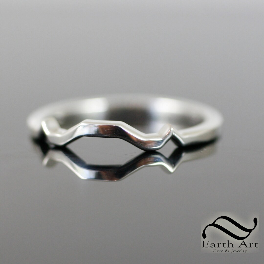 Matching Wedding Band to Warlock Triple Stone Ring - Etsy