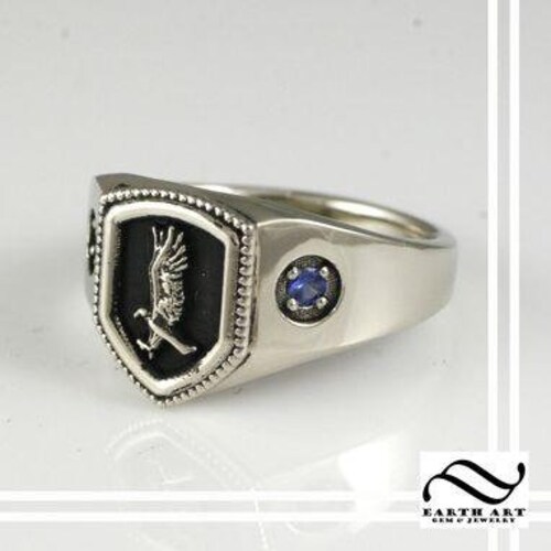 House Signet Ring the Eagle Sterling Silver - Etsy