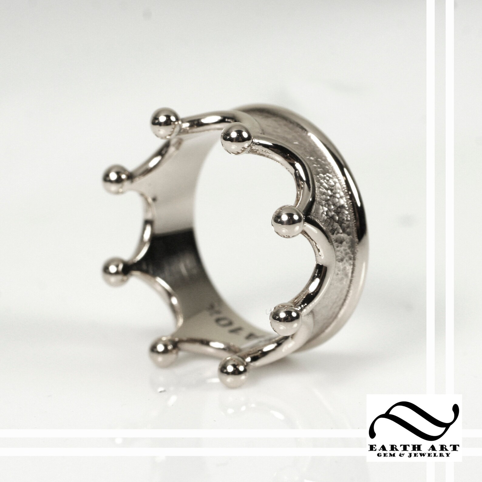 Mens Crown Ring - Choose Your Metal - Royal Wedding Ring - Sterling ...