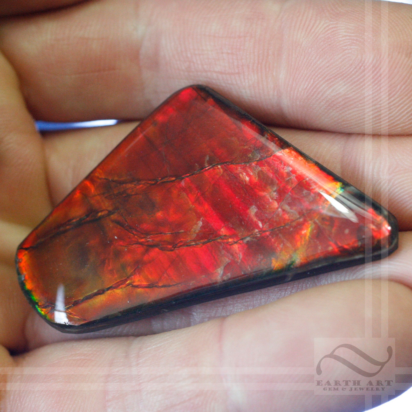 Red Ammolite 84 Carats - Etsy