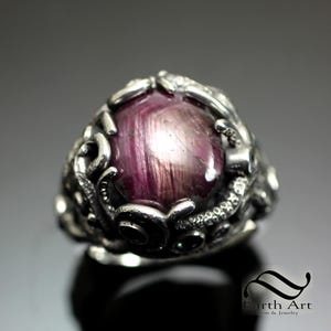 The Kraken's Horde Ring - Ruby in Sterling - Etsy