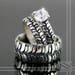 Ladies Mud Bogger Tire Tread Solitaire Engagement Ring Sterling Silver ...