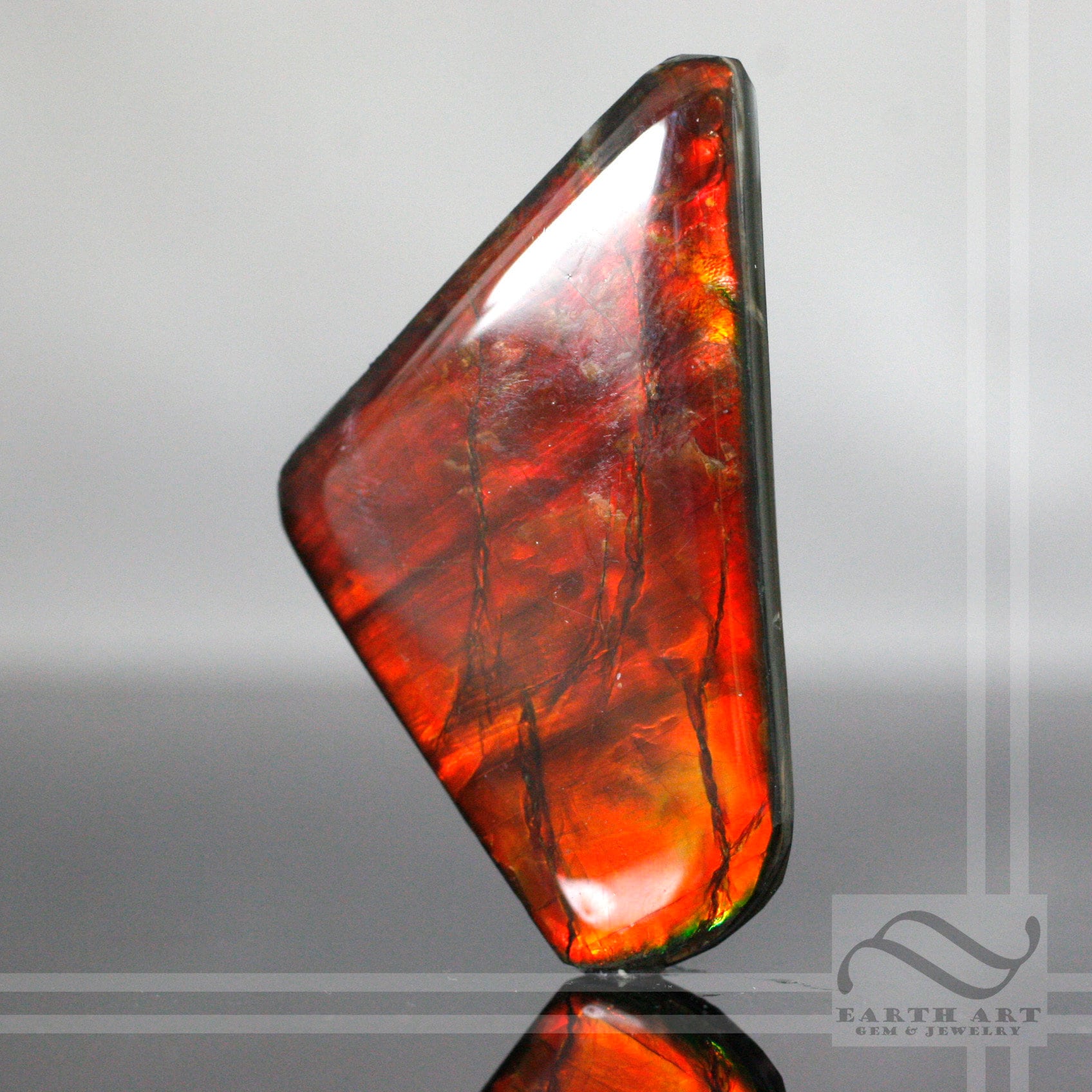 Red Ammolite 84 Carats - Etsy