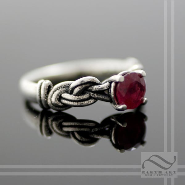 Rope Engagement Ring - Etsy