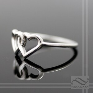 Double Love Heart Ring Made in Your Choice of Metal and Size ...