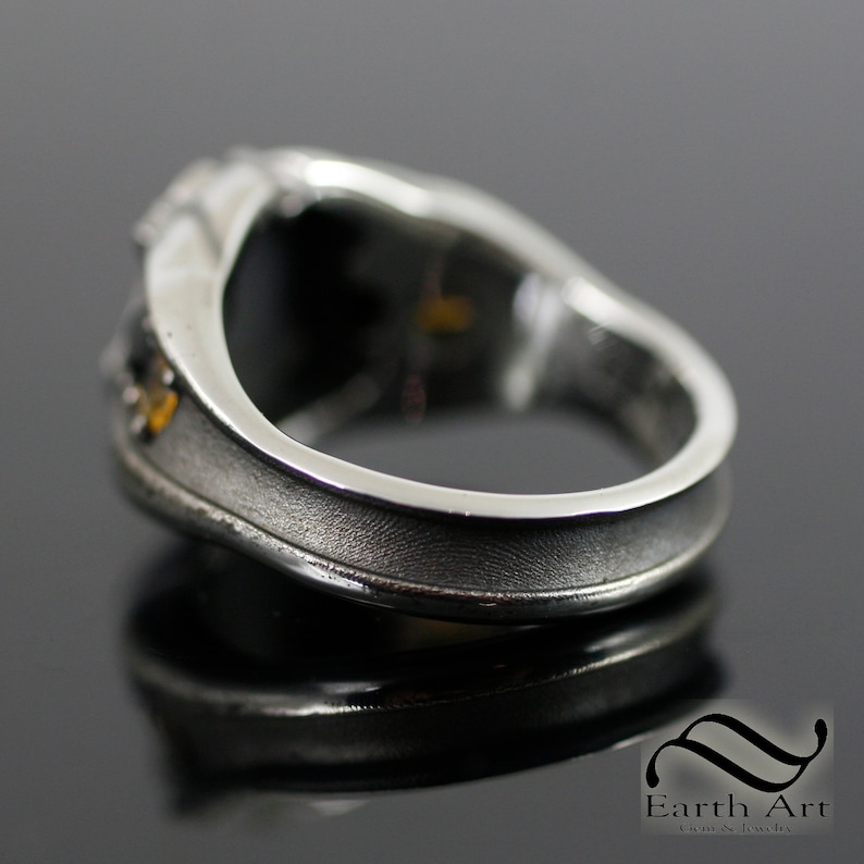 Deluxe House Signet Ring the Badger Sterling Silver and - Etsy