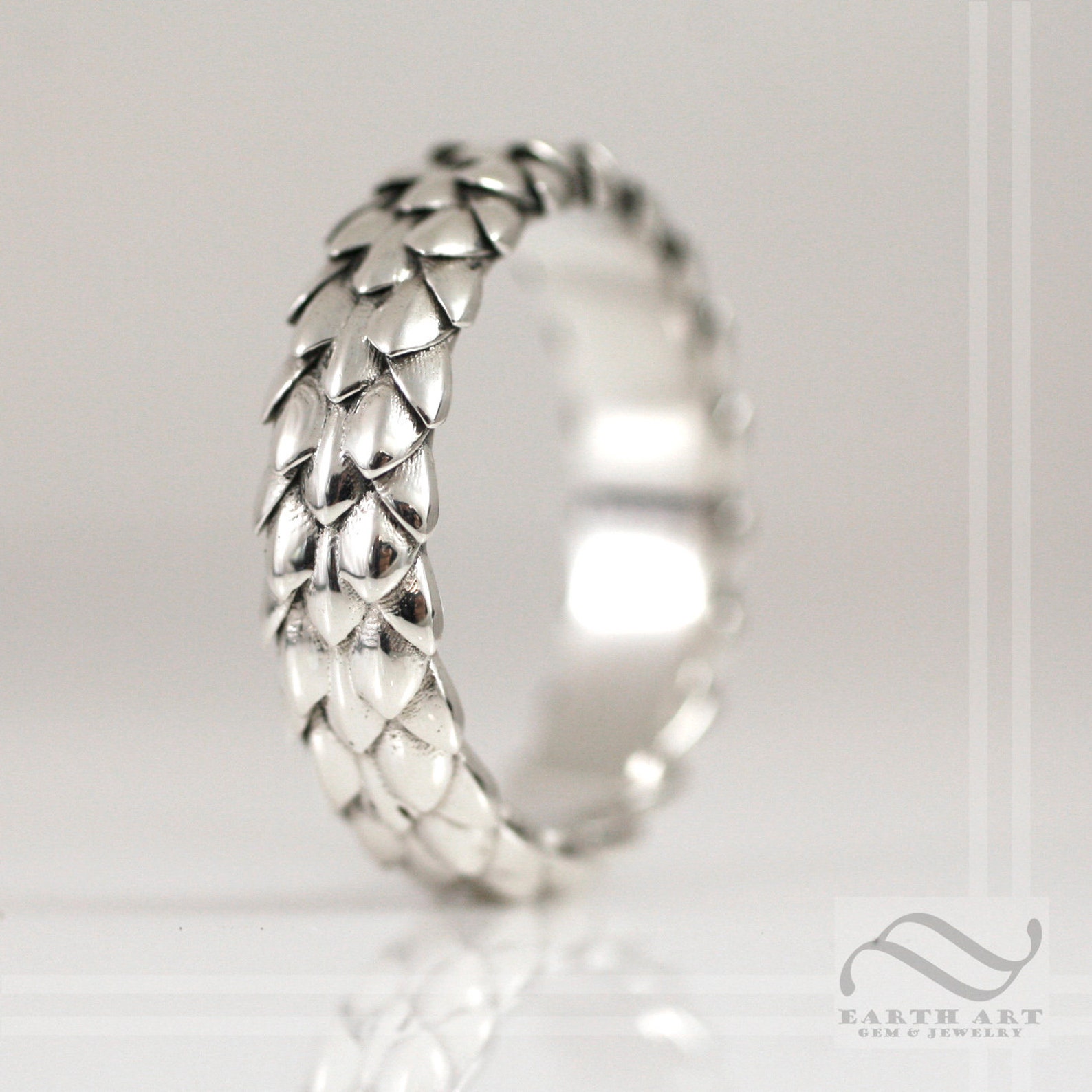 Pangolin Scale Armor Ring Wider Mens Ring Stacking Ring - Etsy