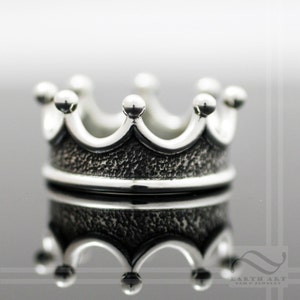 Mens Crown Ring - Choose Your Metal - Royal Wedding Ring - Sterling ...