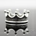 Mens Crown Ring Choose Your Metal Royal Wedding Ring Sterling Silver ...