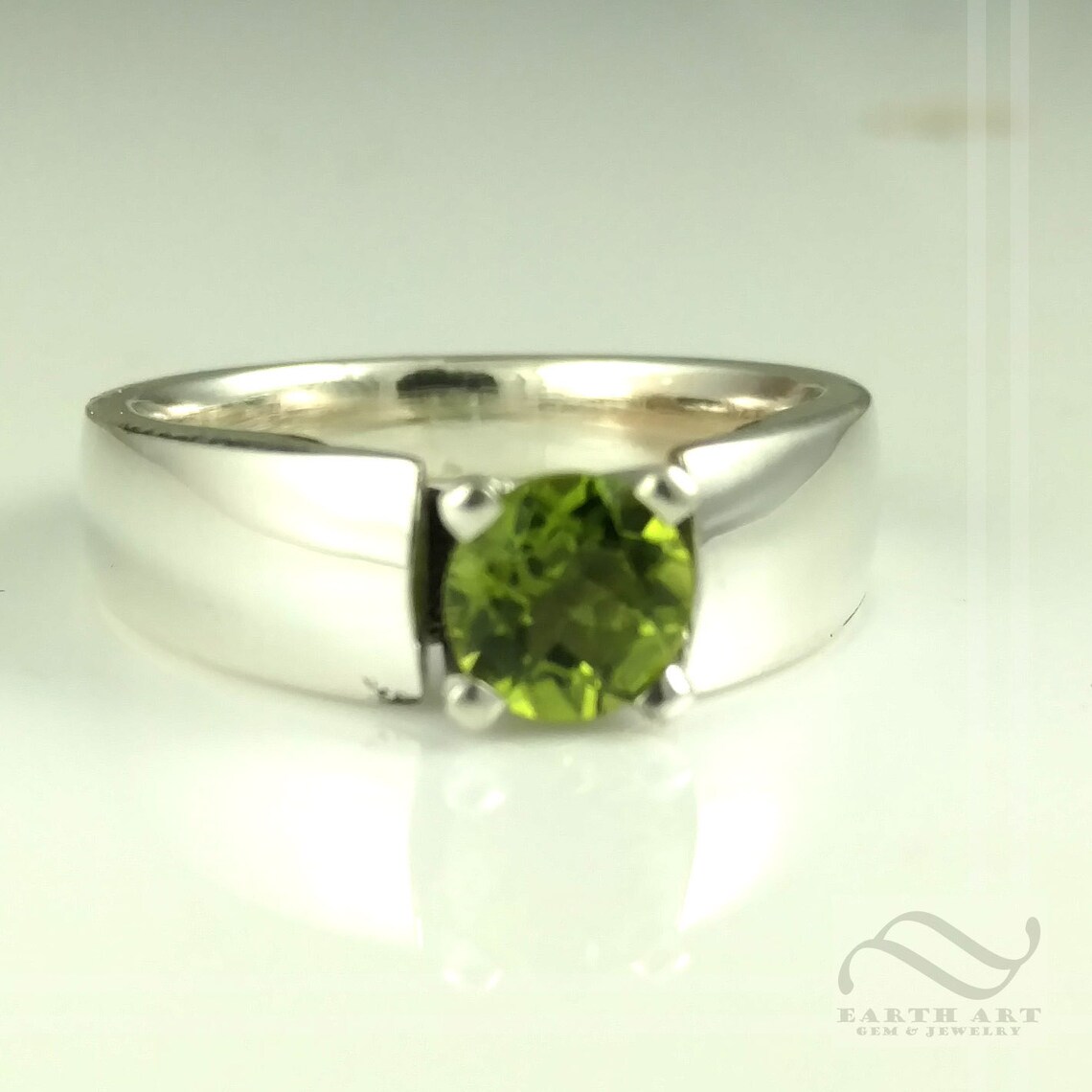 Once Upon A Time Ring - Peridot and Sterling or Gold - Etsy