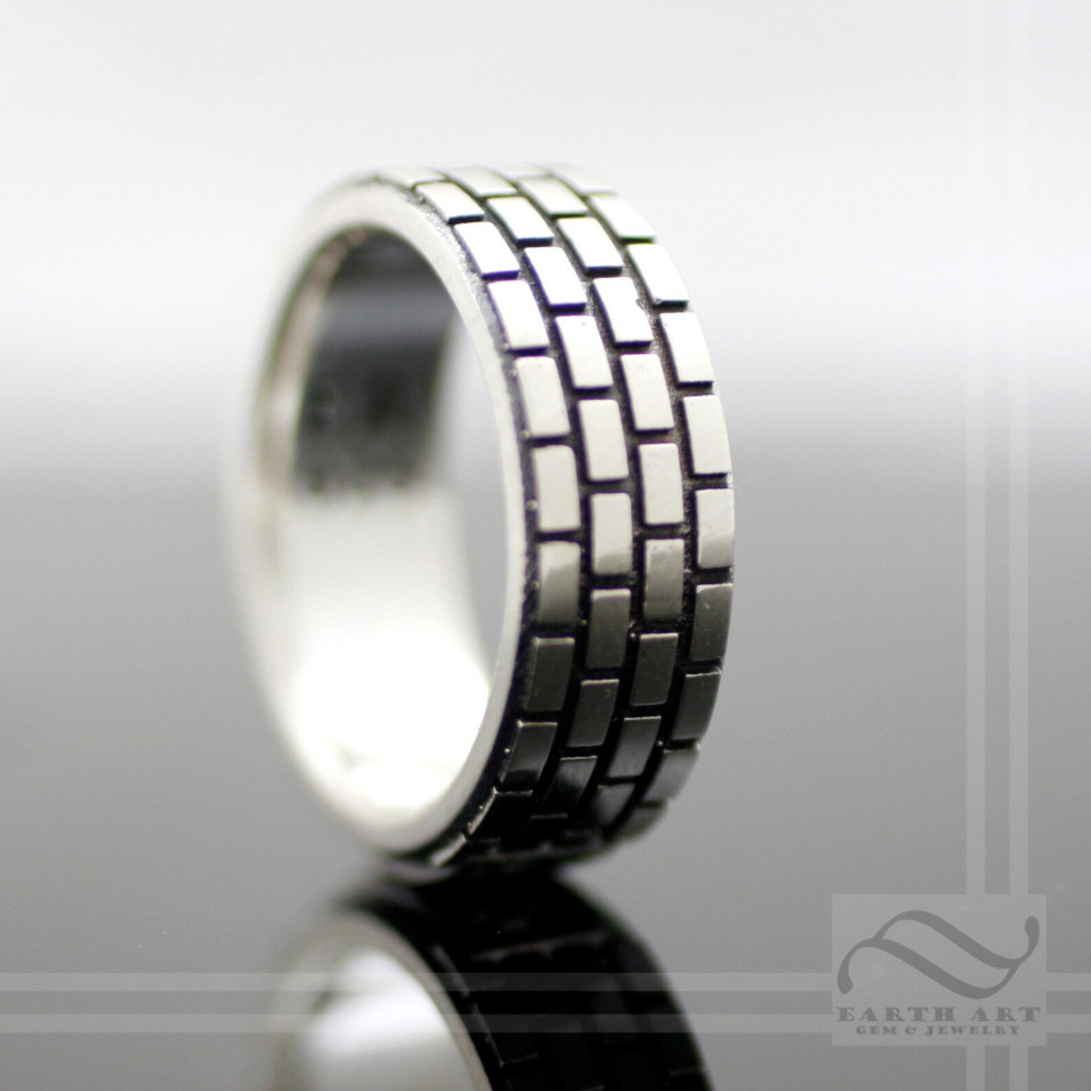 Plain NES Game Controller Ring - Wedding Band - Solid Sterling Silver ...