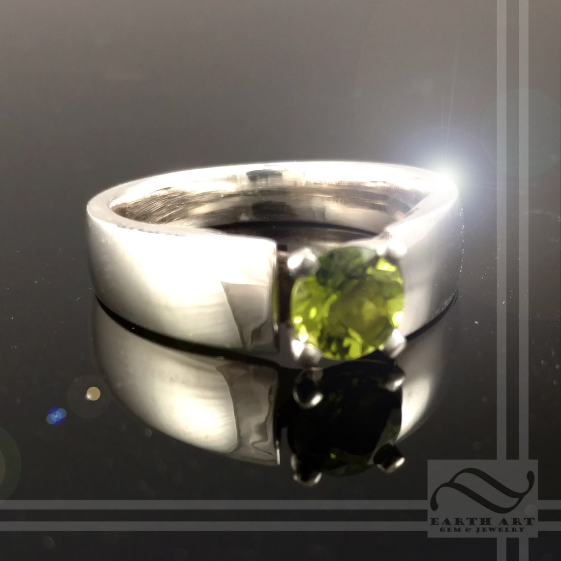 Once Upon A Time Ring - Peridot and Sterling or Gold - Etsy