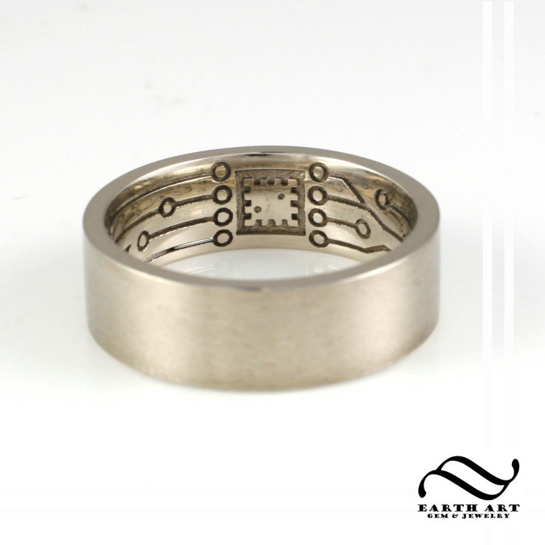 Player One Please Press Start - Wedding Band - Computer Chip Wedding ...