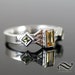 Triple Stone Warlock Ring - Sterling Silver or 14k - Etsy