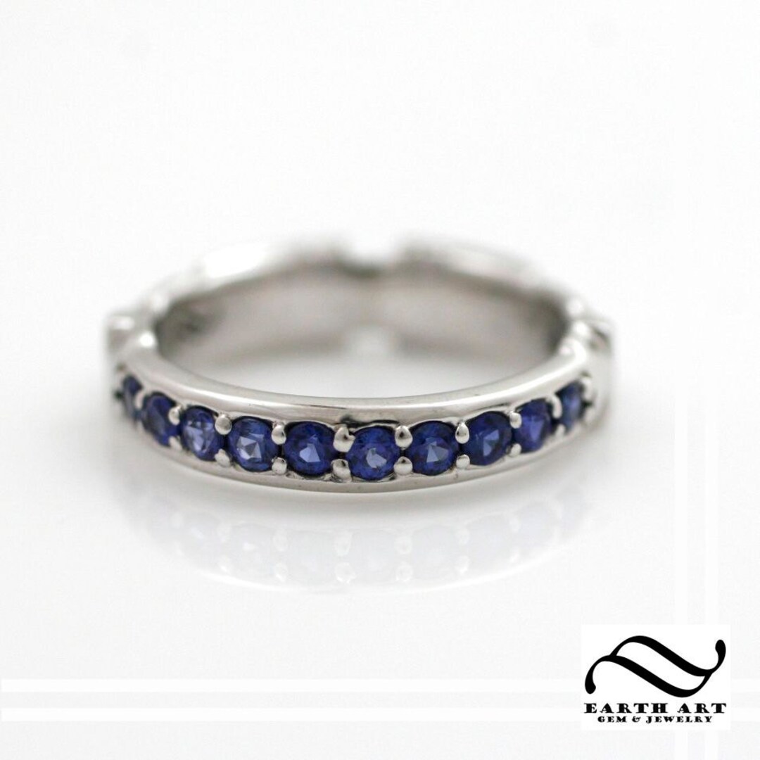 Sapphire Light Saber Ring - 14k White Gold With Blue Sapphire -geeky ...