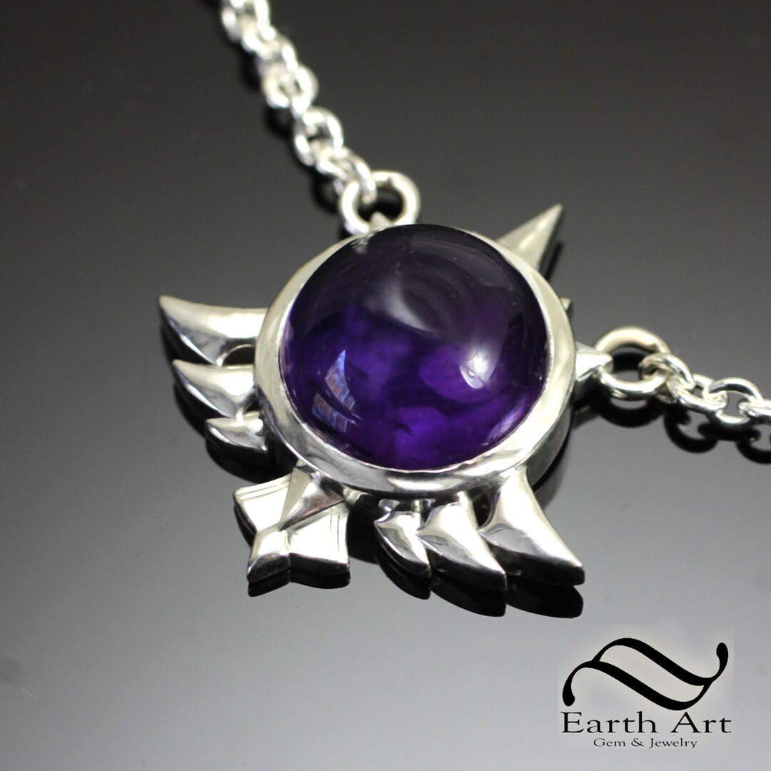 The Electro Vision Pendant - With Amethyst - Genshin Impact Inspired - Etsy