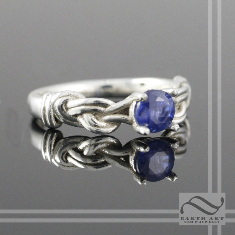Belay On Sapphire Engagement Ring With Figure 8 Knot - Etsy
