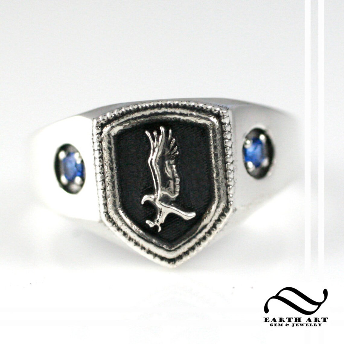 House Signet Ring - the Eagle - Sterling Silver - Etsy