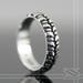 Ladies Mud Bogger Tire Tread Wedding Ring Narrow Design Sterling Silver ...