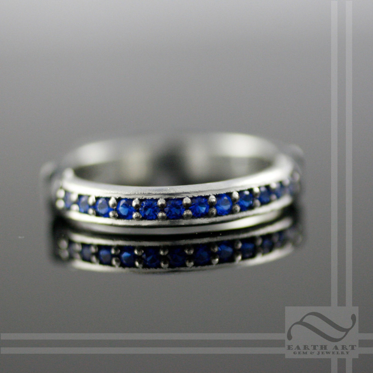 Sapphire Light Saber Ring Sterling Silver Geeky Blue - Etsy