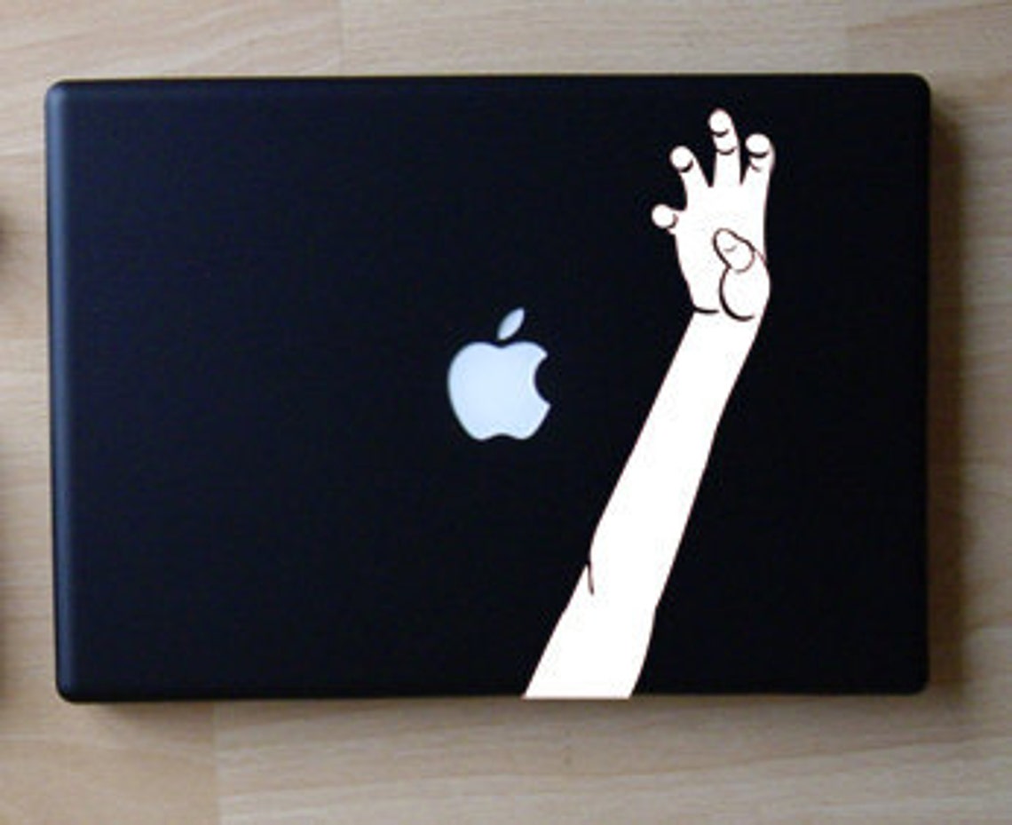 Put Your Paws up Lady Gaga-inspired White Decal Macbook Laptop - Etsy
