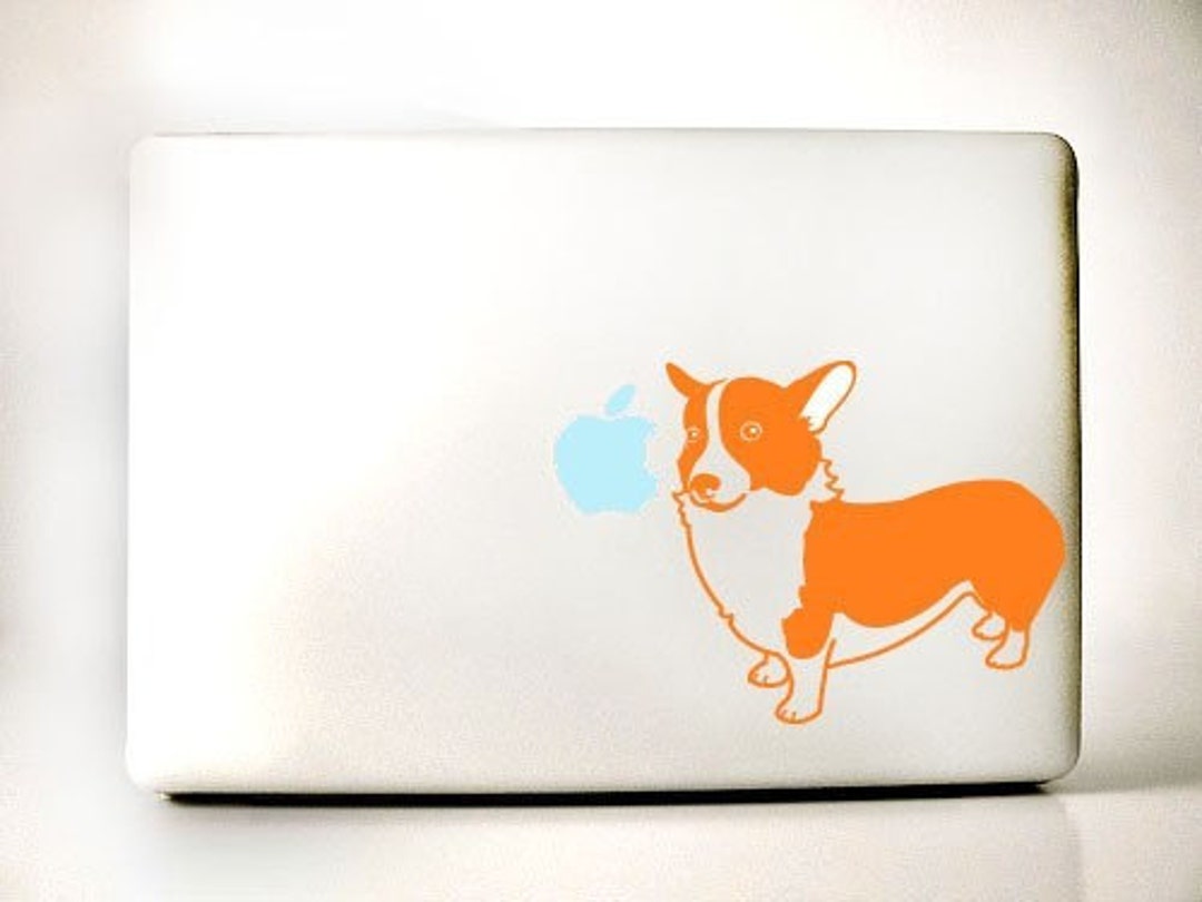 Corgi Decal Laptop MacBook - Etsy