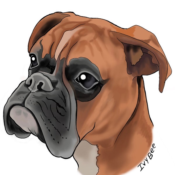 Boxer Dog Decal - Etsy
