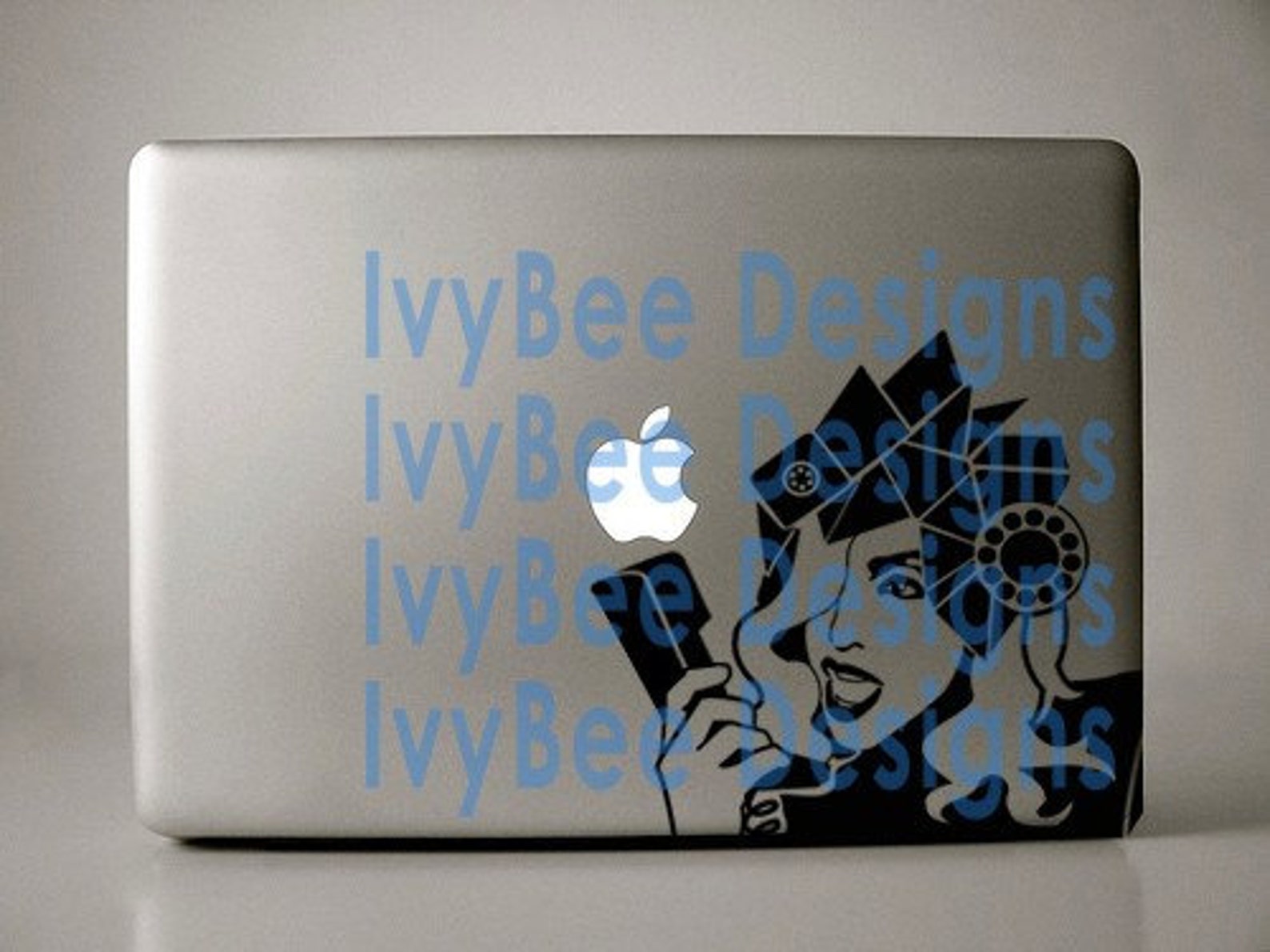 Telephone Hat Lady Gaga-inspired Decal MacBook Apple Laptop - Etsy
