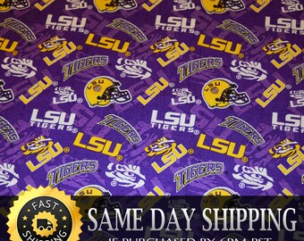 Lsu Tigers Fabric | Etsy