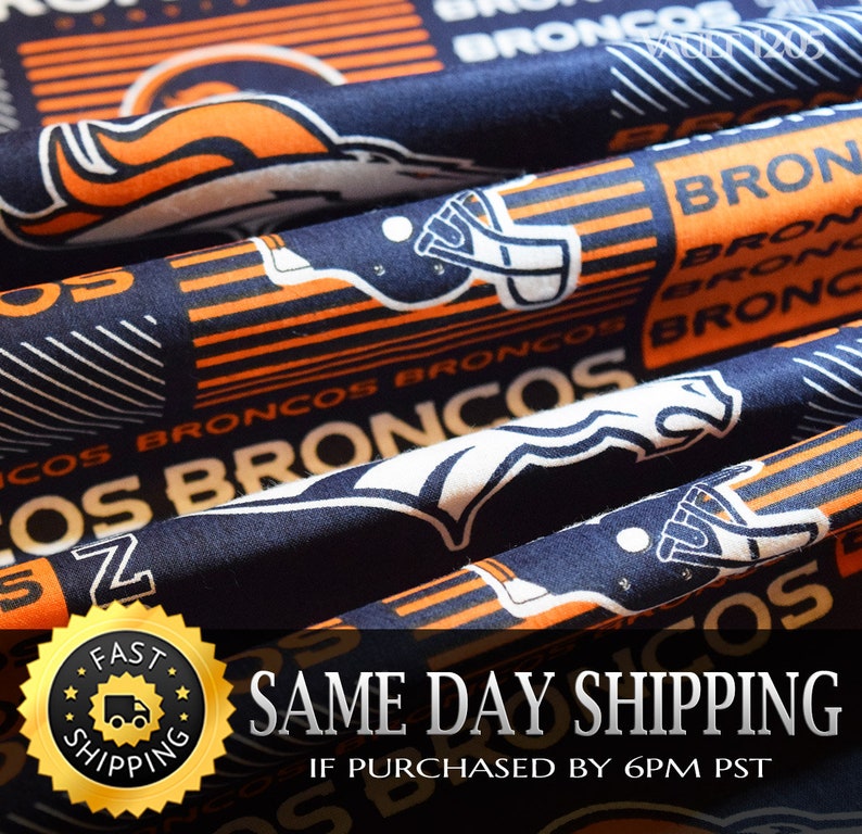 NFL Denver Broncos patch 100% Cotton Fabric - Etsy