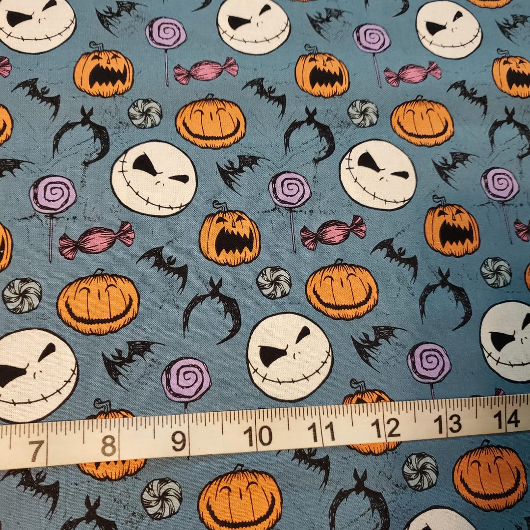 Halloween Licensed Nightmare Before Christmas Disney 100% Cotton Fabric ...