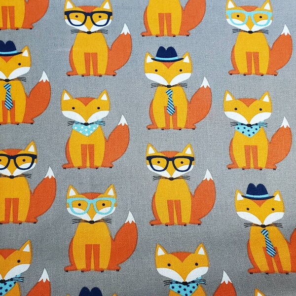 Foxes Fabric - Etsy