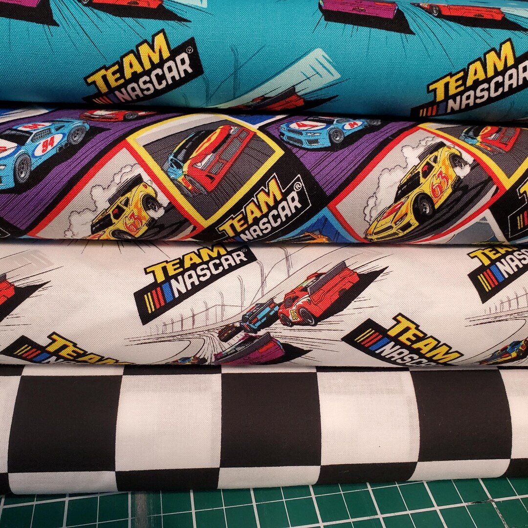 SALE!!! 4 Yard Bundle NASCAR Licensed Racing Car Fabric 4 All Are ...