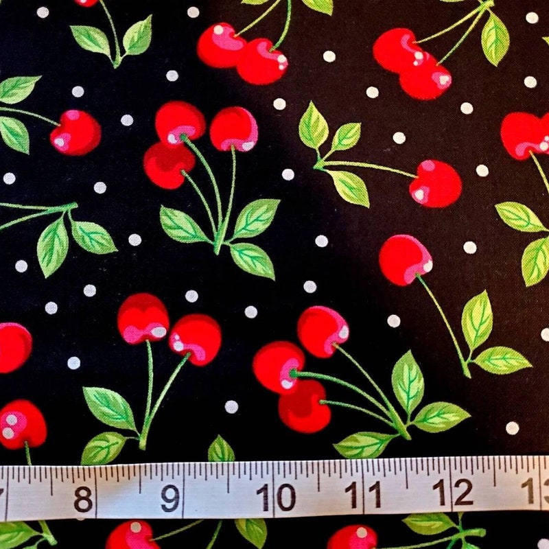 Cherry Fabric - Etsy