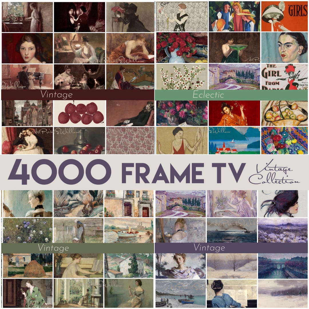 Frame TV Art - 4000 Artworks for Samsung TV, Vintage Collection ...