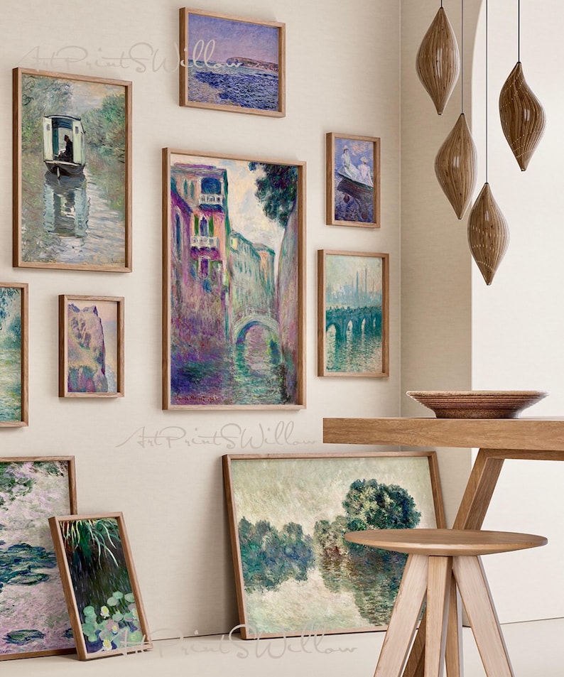 Claude Monet Prints, 350 Impressionist Watercolor Classic Paintings ...