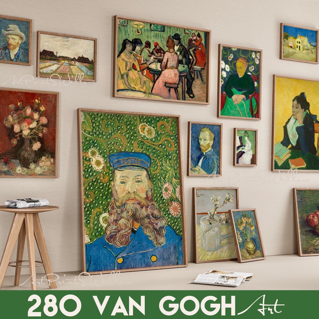 280 Van Gogh Digital Unique Art Prints Set, Post-impressionist Gallery ...