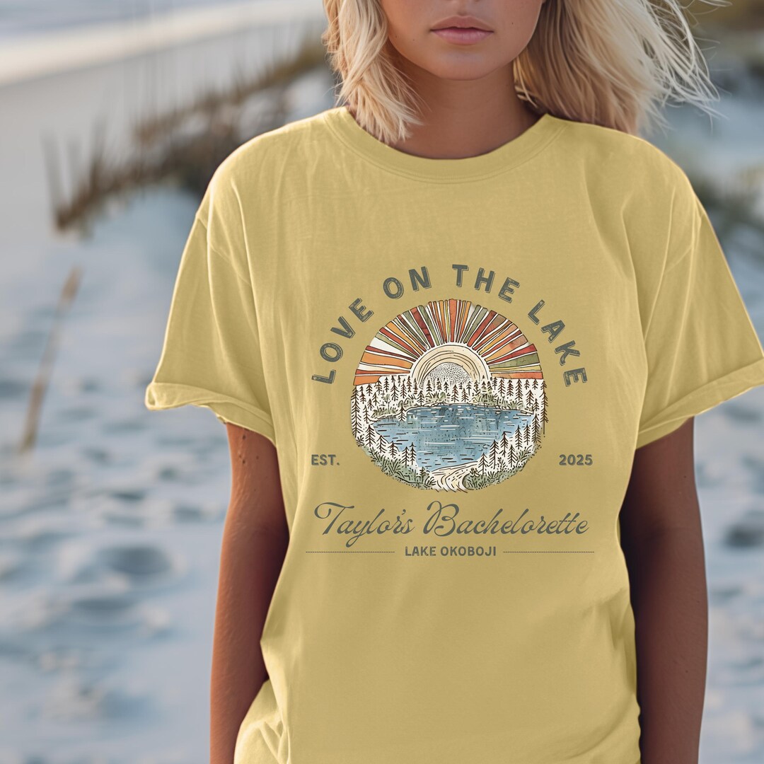 Personalized Love on the Lake Bachelorette Shirts Custom Bachelorette ...