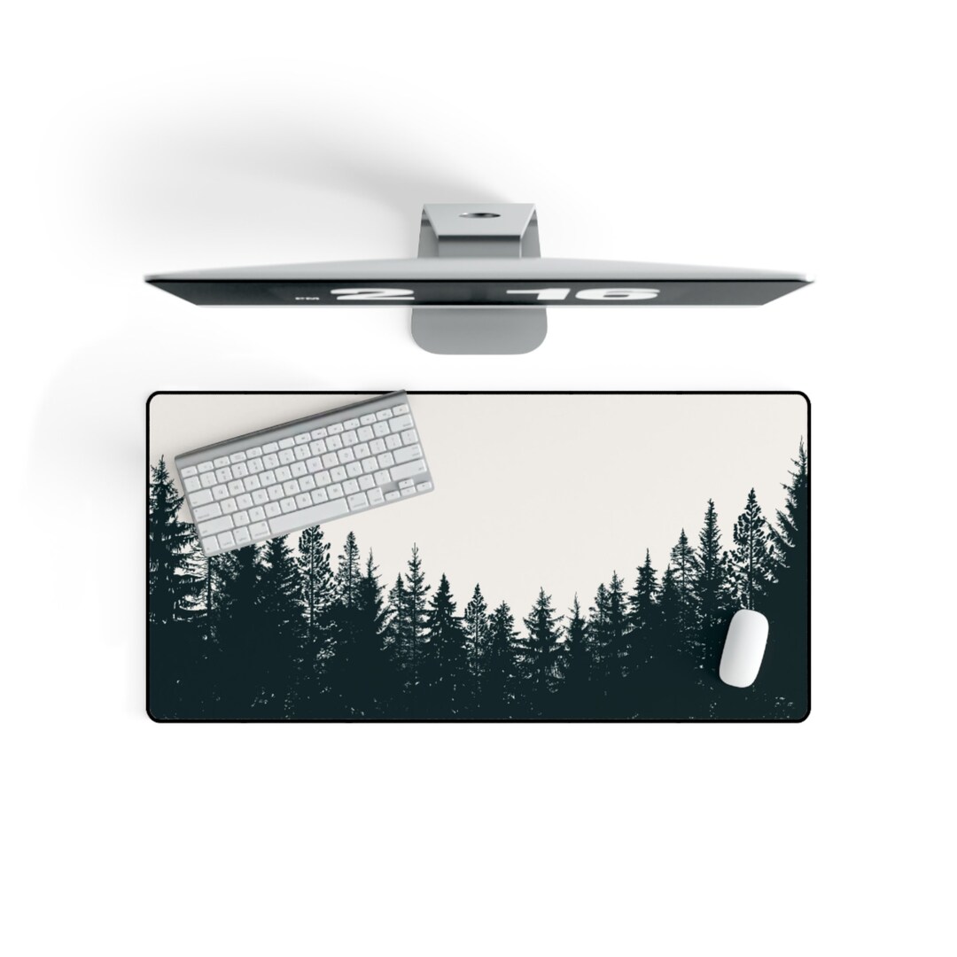 Evergreen Forest Tree Extra Large Desk Mat, Desk Accessory, Trendy ...