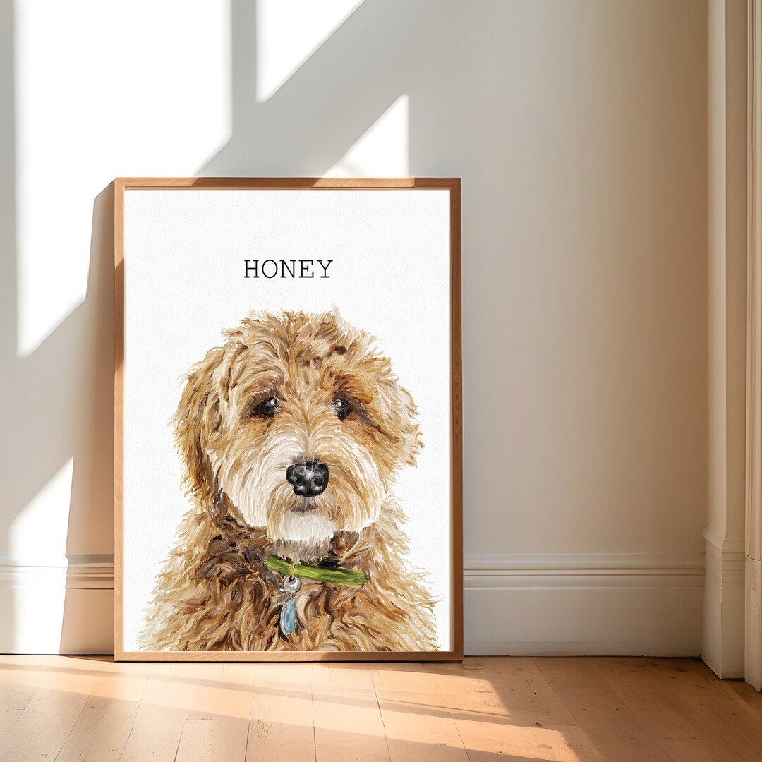 Custom Pet Portrait Watercolor Pet Portrait Pet Portrait From Photo ...