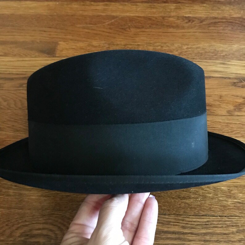 Vintage Stetson Royal Deluxe Black Hat Fedora Eagle Pin - Etsy