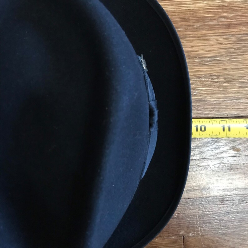 Vintage Stetson Royal Deluxe Black Hat Fedora Eagle Pin - Etsy