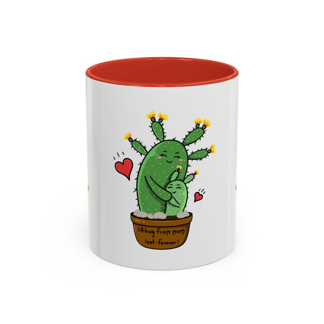 Coffee Mug, Mama Cacti and Daughter Design, Mother's Day Gift, Cute ...